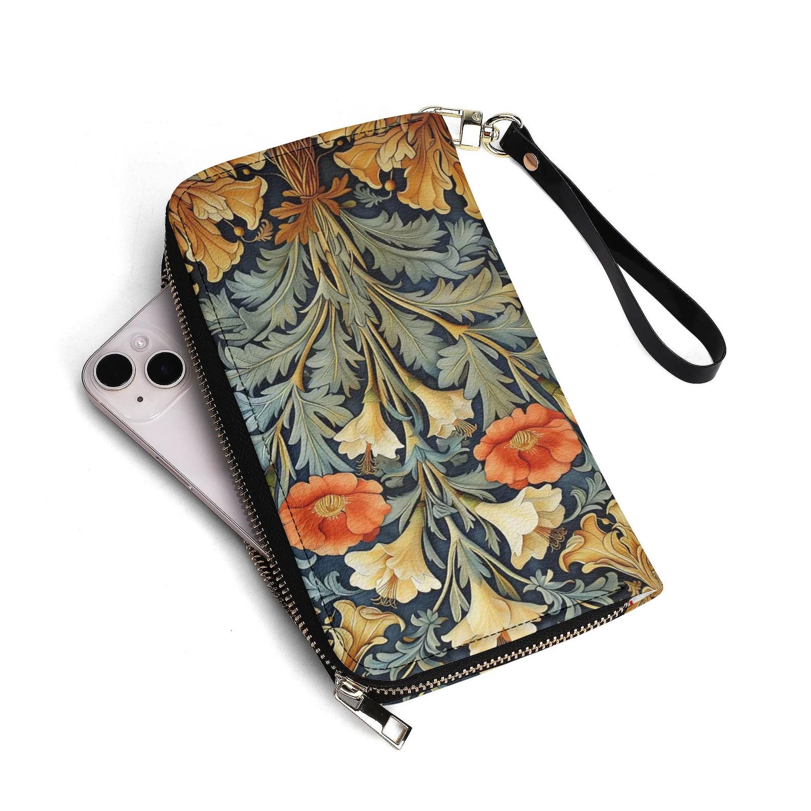 Art Deco Leather Wallet - Stylish and Organized - Etsy