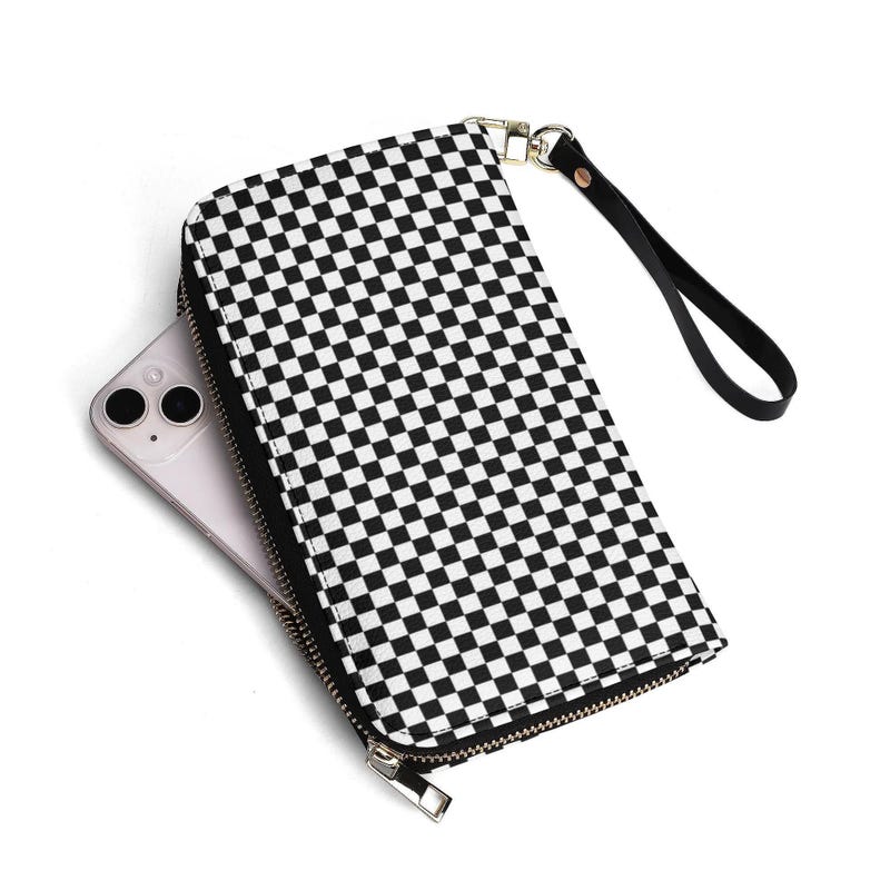 Checkered Wallet - Etsy