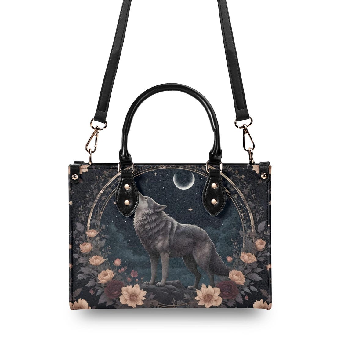 Moon Wolf Love Bag Cute Crossbody Bag Unique Purse Cute Purse, Luxury ...