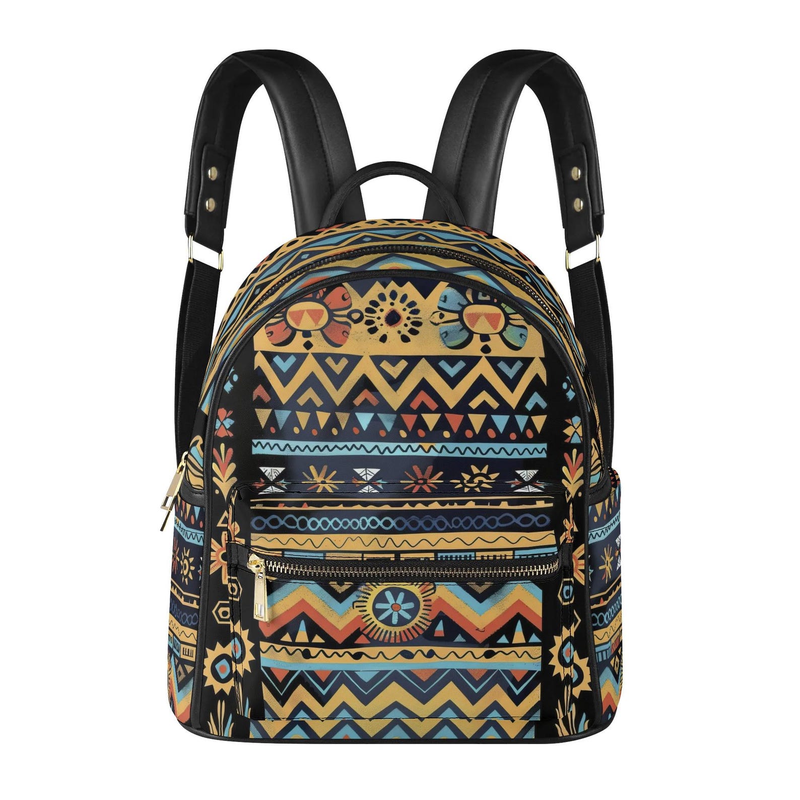 Aztec Print Mini Backpack - Vegan Leather Travel Bag - Etsy