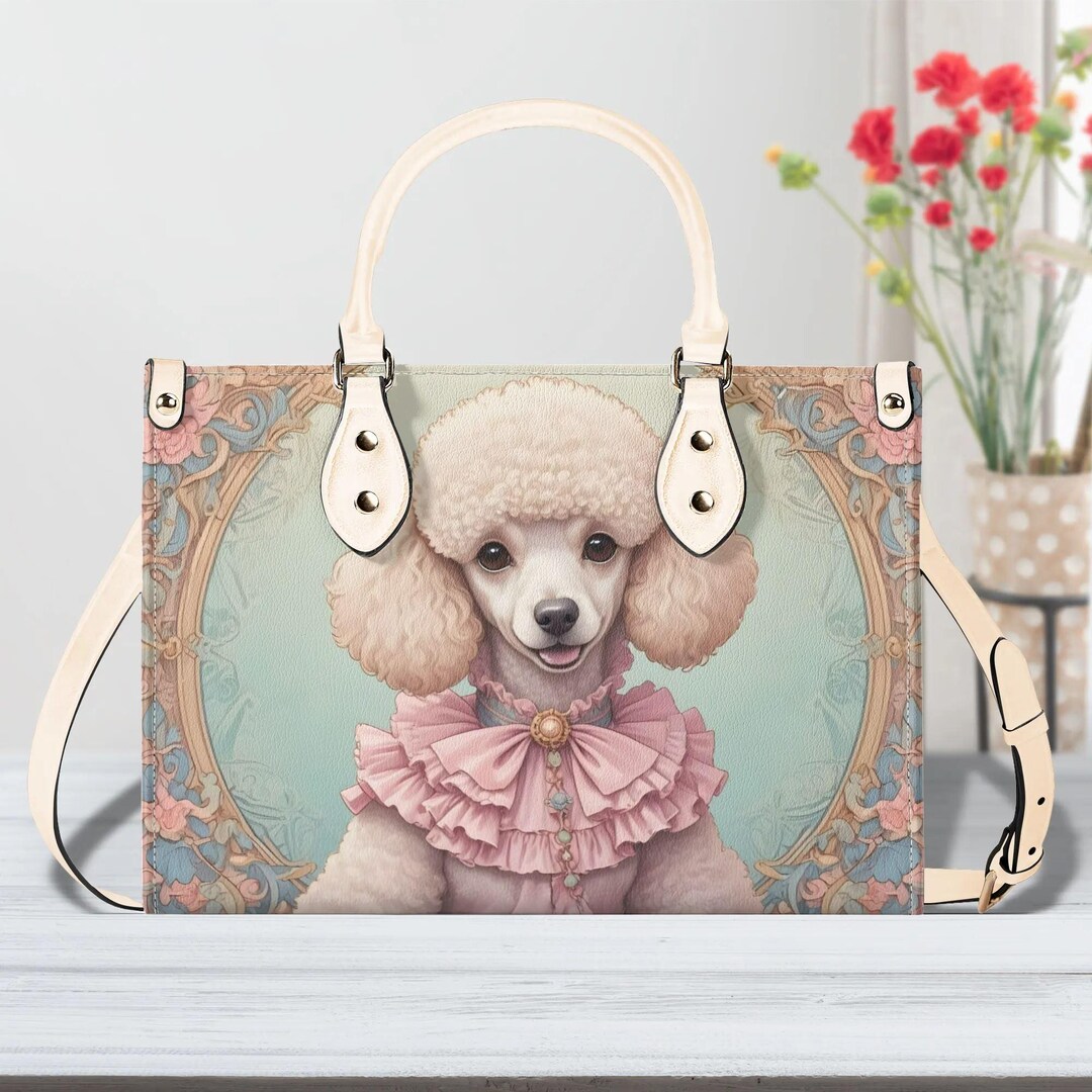 Poodle Dog Bag Cute Bag Unique Crossbody Purse, Animal Picture Portrait ...