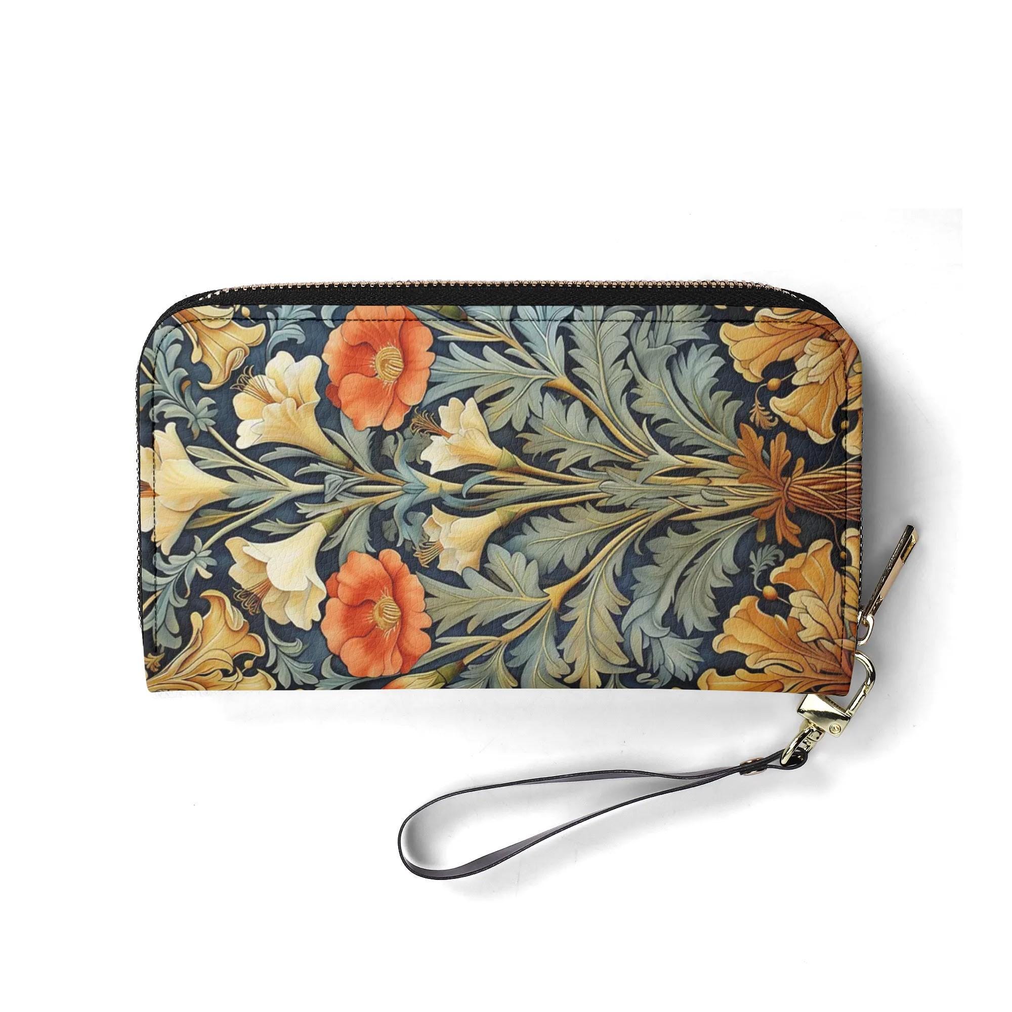Art Deco Leather Wallet - Stylish and Organized - Etsy