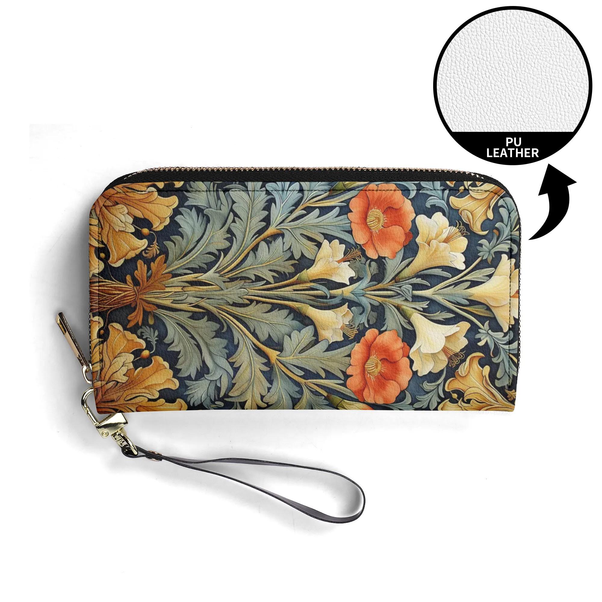 Art Deco Leather Wallet - Stylish and Organized - Etsy