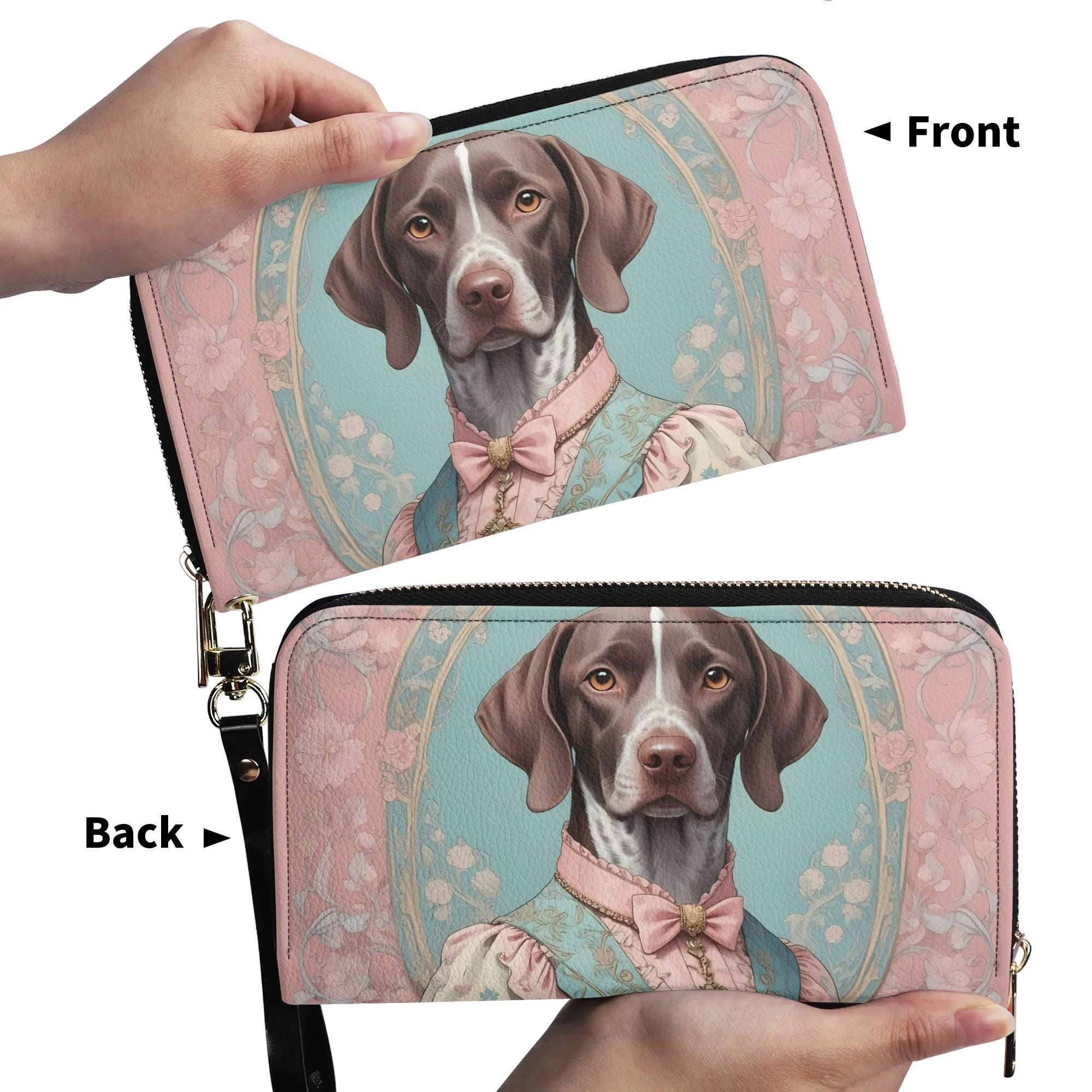 German Shorthaired Pointer Wallet Cute Dog Wallet Vegan Leather Wallet ...