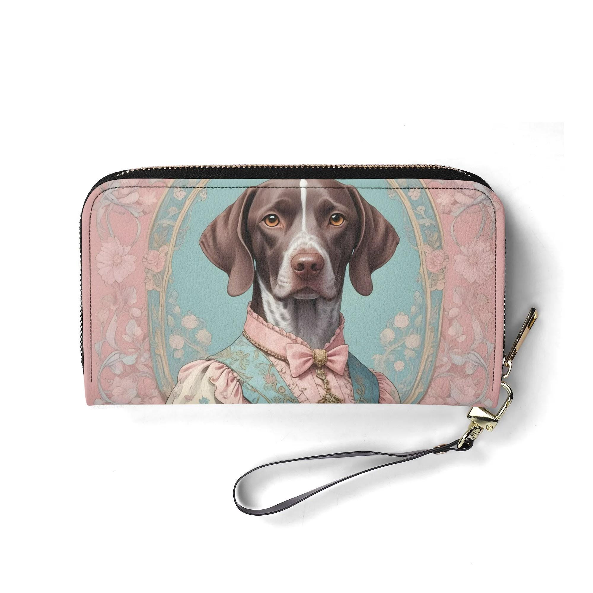 German Shorthaired Pointer Wallet Cute Dog Wallet Vegan Leather Wallet ...