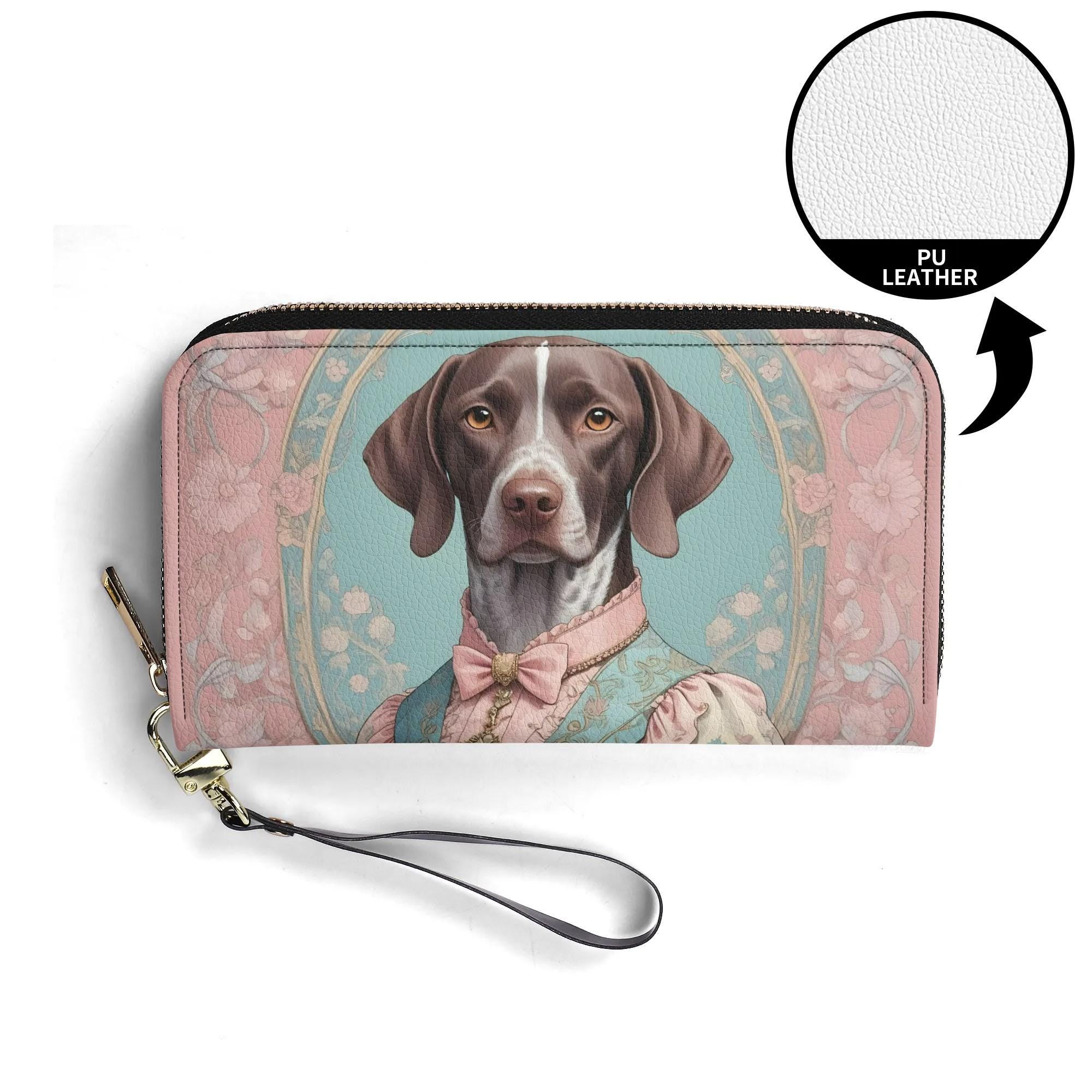 German Shorthaired Pointer Wallet Cute Dog Wallet Vegan Leather Wallet ...