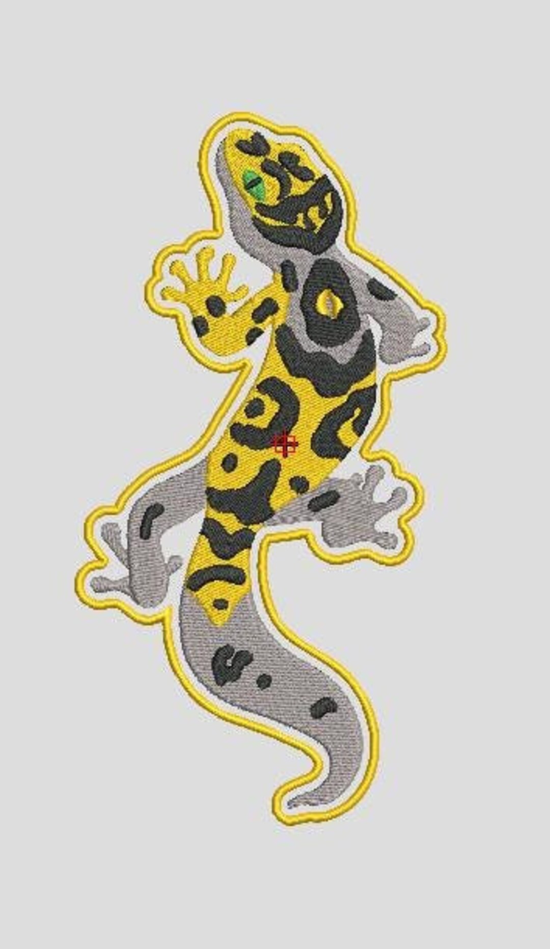Leopard Gecko Digital Machine Embroidery Design Downloadable Embroidery ...