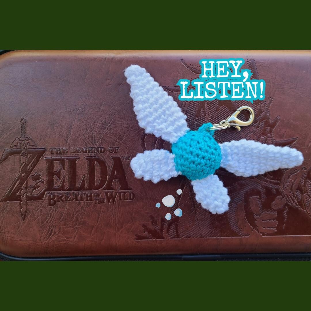 Legend of Zelda Navi Mini Amigurumi Crochet Key Chain - Etsy