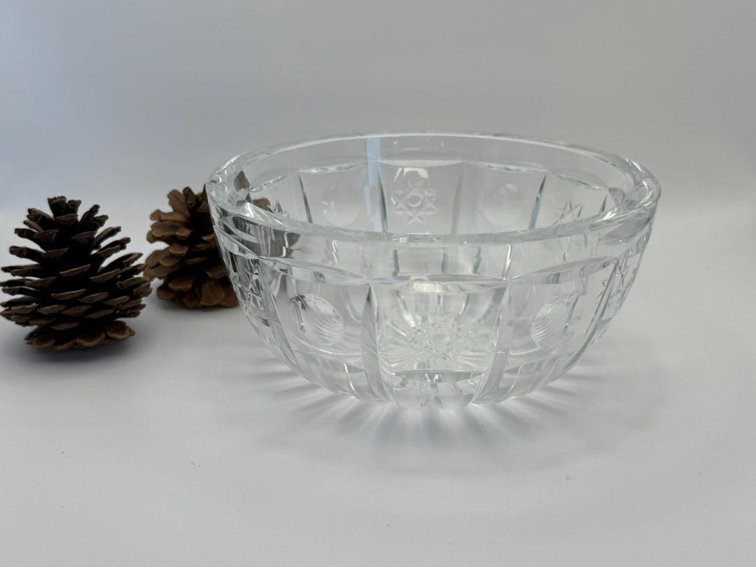 Vintage Hadeland Glassverk Crystal Cut Bowl - 1965 Bærum Collection ...