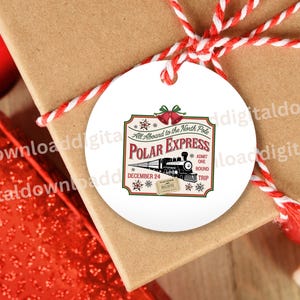 Polar Express Christmas PNG: North Pole Train Ticket (digital Download ...