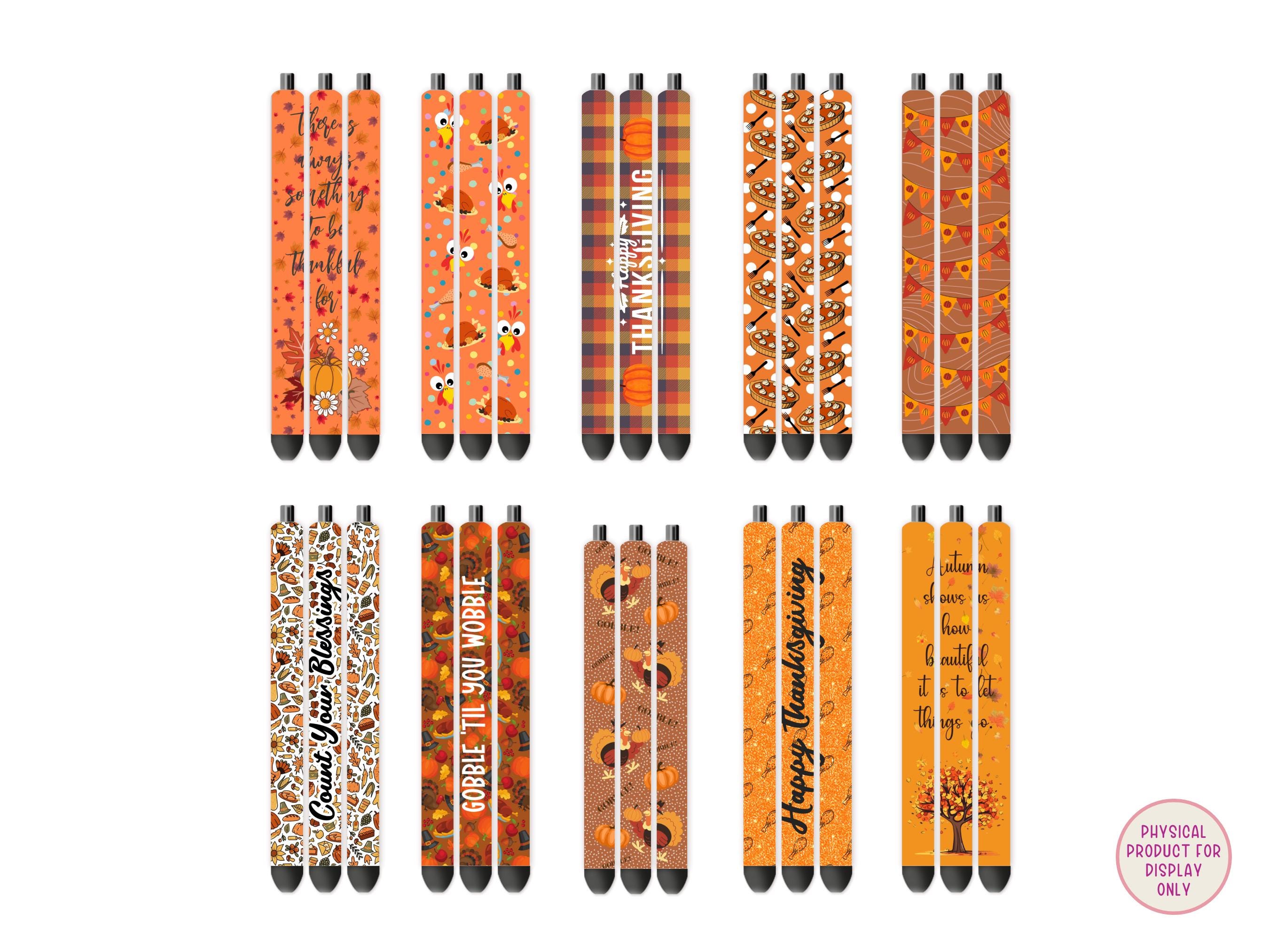 Thanksgiving Pen Wrap Bundle: Turkey Day Designs (PNG Digital Files) - Etsy