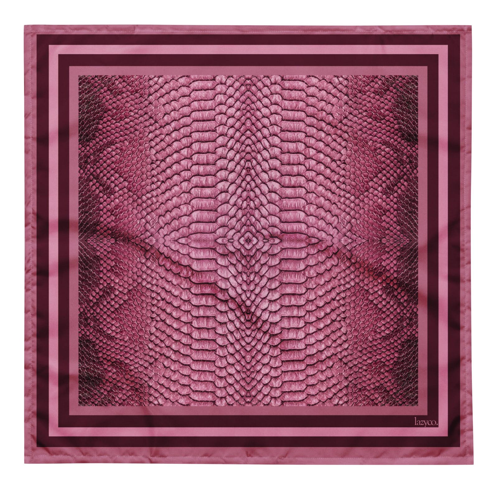 Pink Snake Print Head Scarf Bandana – Boho Hair Accessory, Beach Head ...