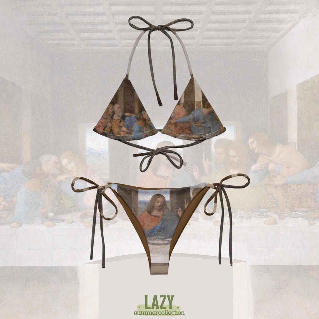 The Last Supper Renaissance Artwork String Bikini Set - Etsy
