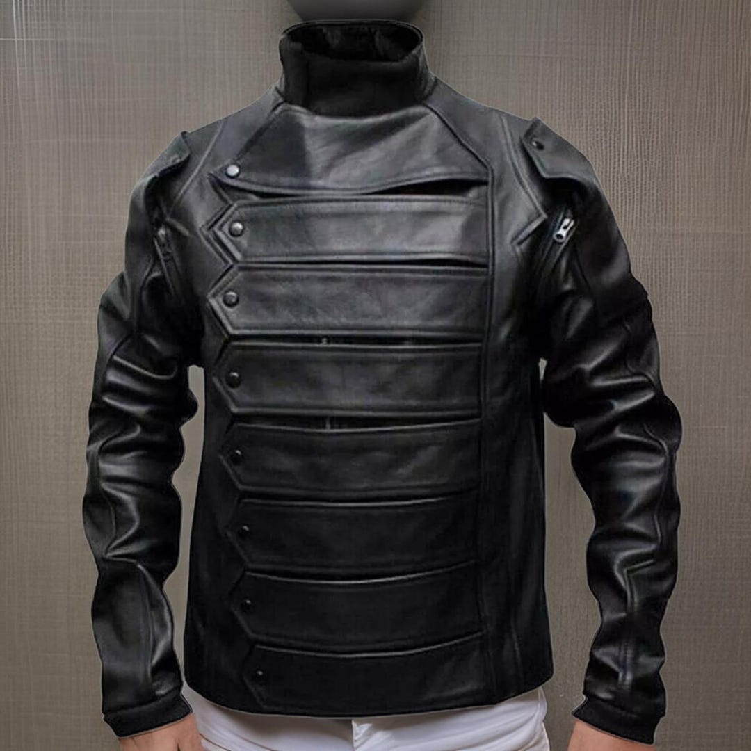 The Winter Soldier Bucky Barnes Jacket With Detachable Sleeves - Etsy
