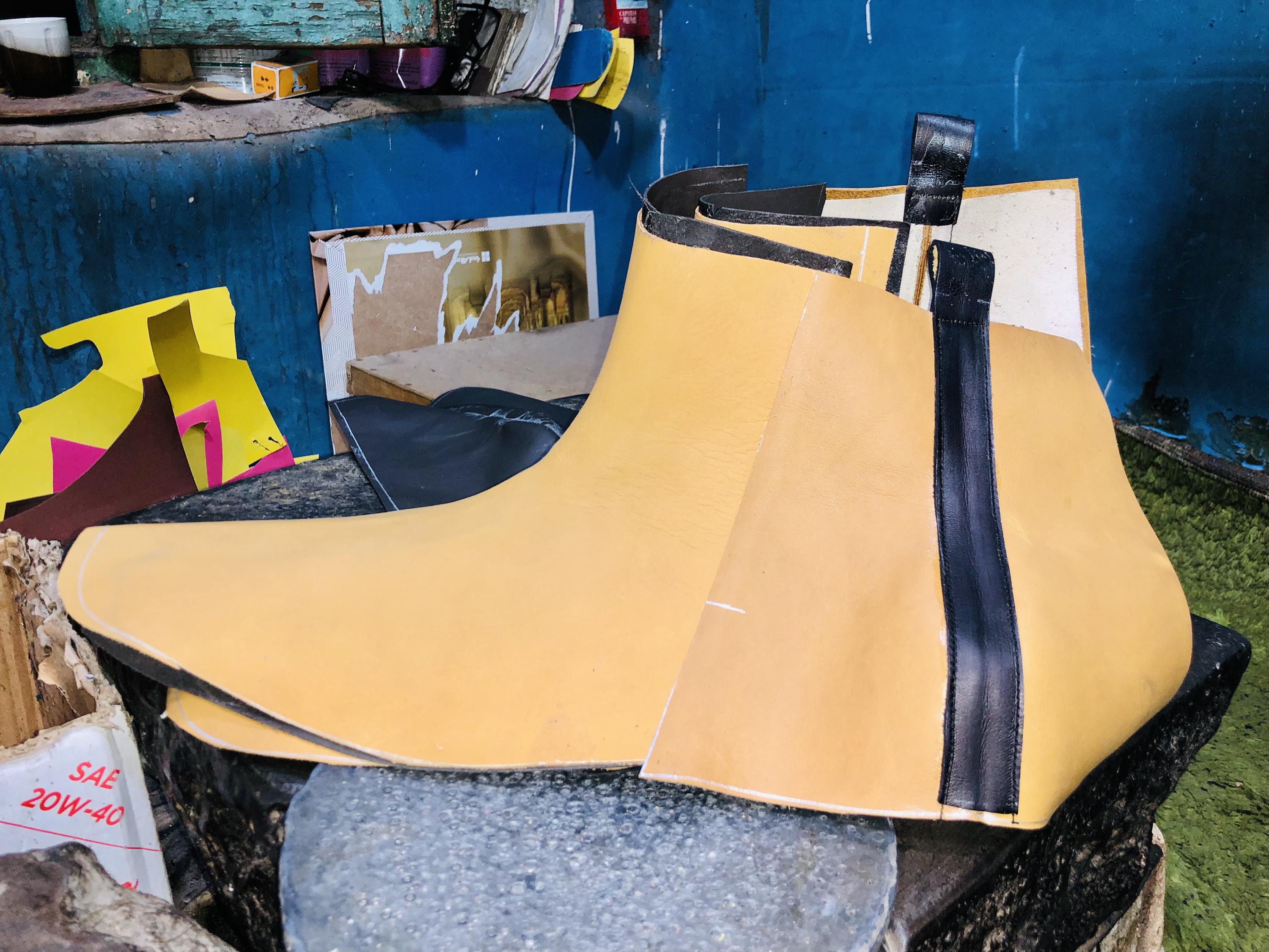 Handmade Men's Black Leather Motorcycle & Work Boots - Etsy