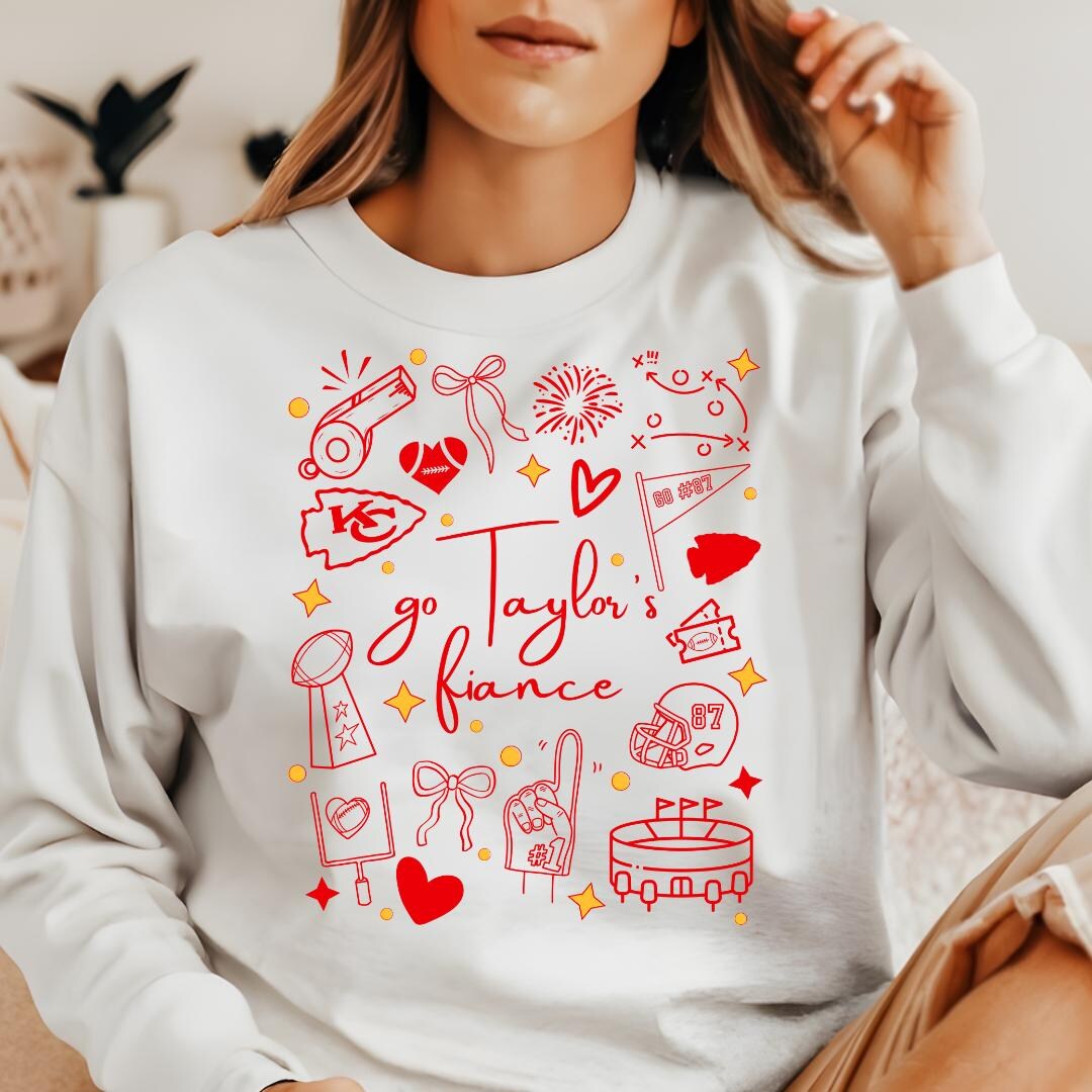 Taylor’s Fiance KC Football #87 PNG SVG Digital Download Sweatshirt T ...