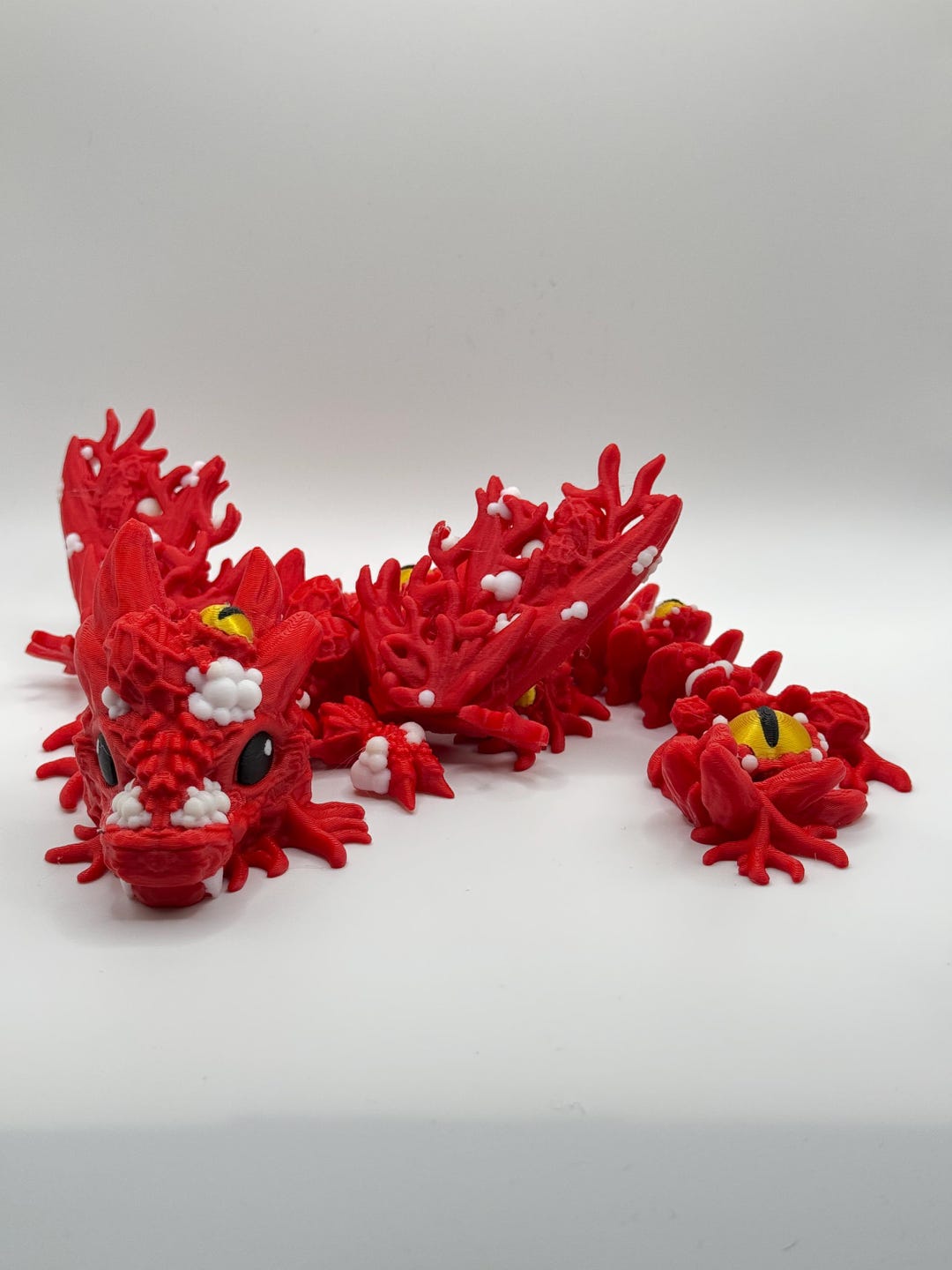 Baby Infested Articulated Dragon - 3D Printed Collectible by ...