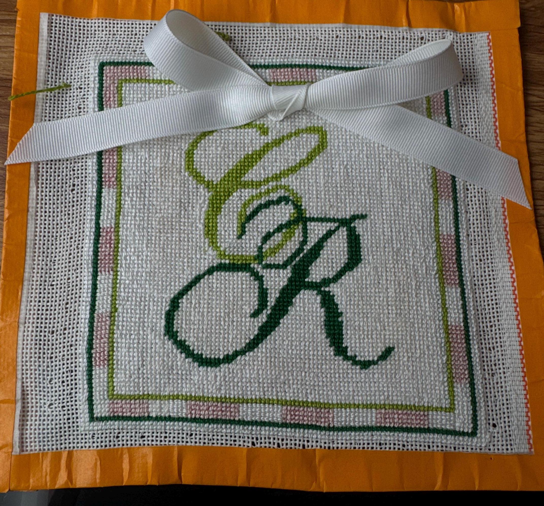 Needlepoint Stitch Guide - 2 Initials C&R - Digital Download - Etsy