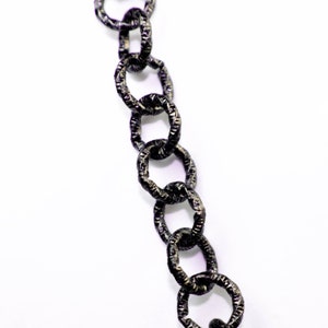 30 Ft Gunmetal Heavy Link Chunky Chain Bulk - 11mm 2mm Thickness ...