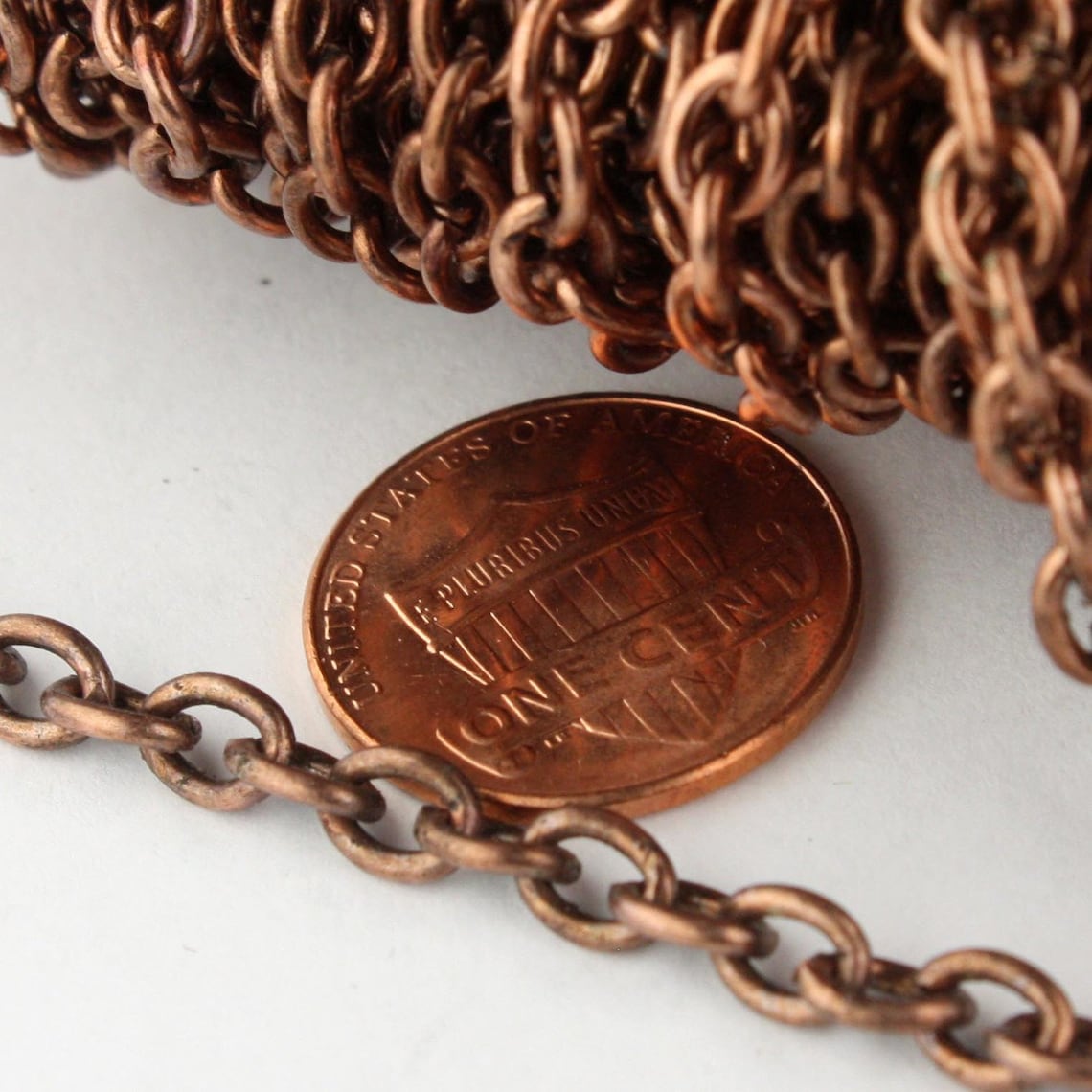 32 Feet Antique Copper Cable Chain Bulk CHUNKY Chain 4x5mm | Etsy