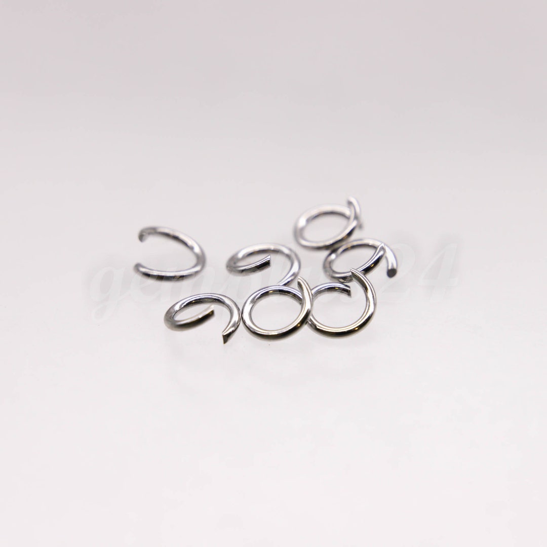 50/100/250 Pcs STAINLESS Steel Jump Rings - 8mm 16gauge 16G 1.2mm ...