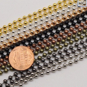 24 Inch Homemade Ready to Wear Big Ball Chain NECKLACE - 3.2mm Ball ...