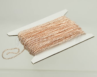 Rose Gold Ball Chain | Etsy