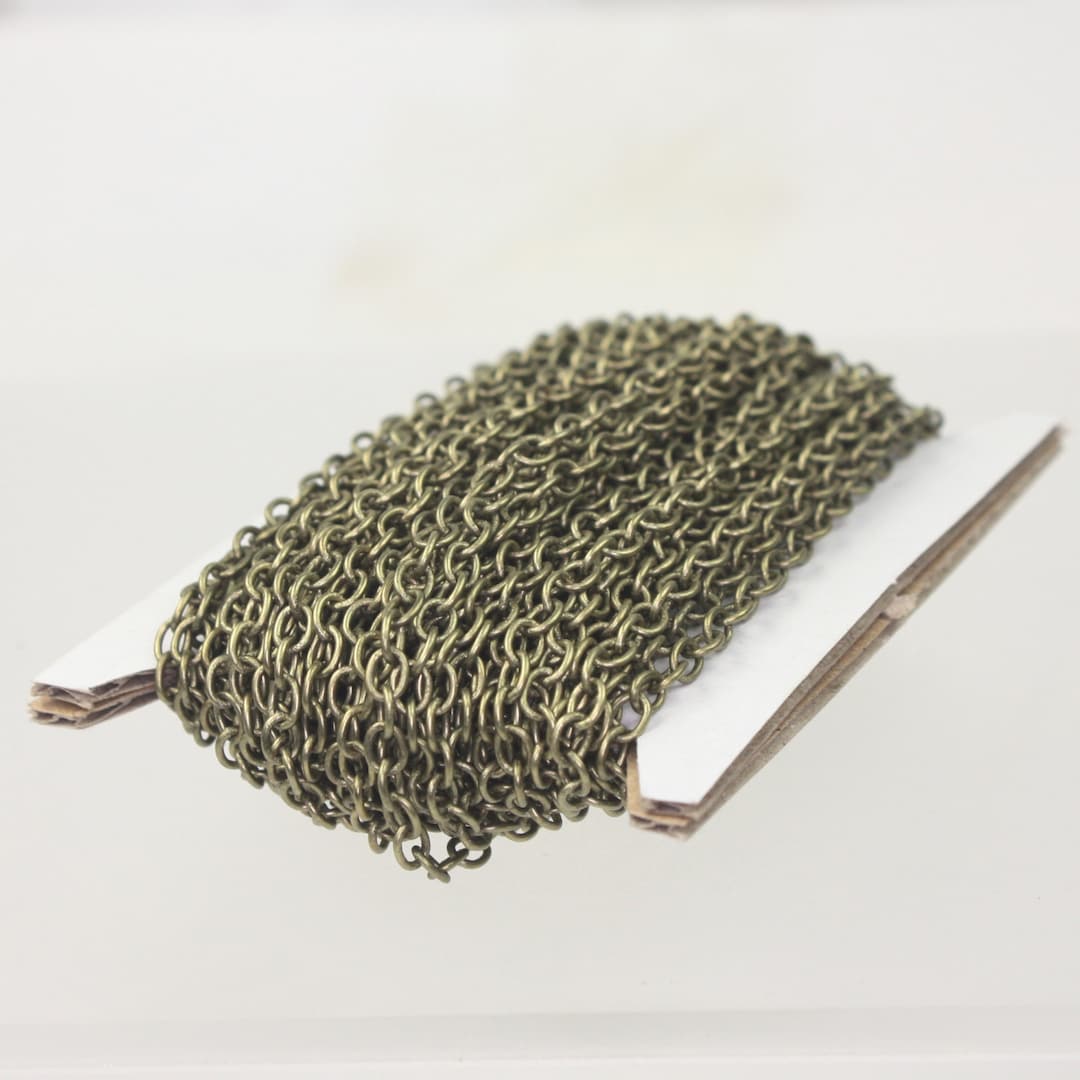 32 Feet Antique Brass SOLDERED Thick Big Cable Chain - 4x5mm 21G ...