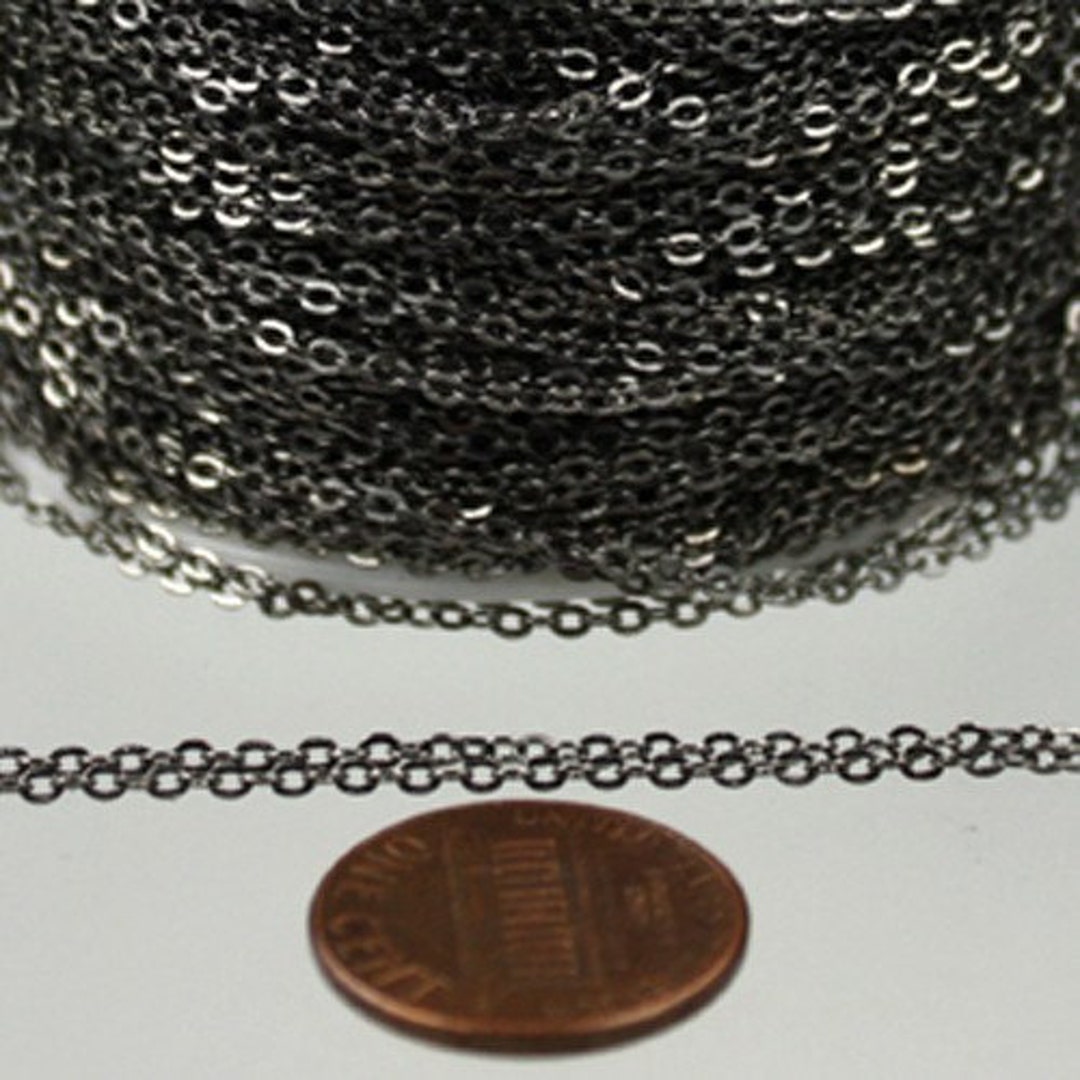 Cadena de bronce de 100 pies, Cadena tipo cable SOLDER de 2,4 x 1,7 mm ...