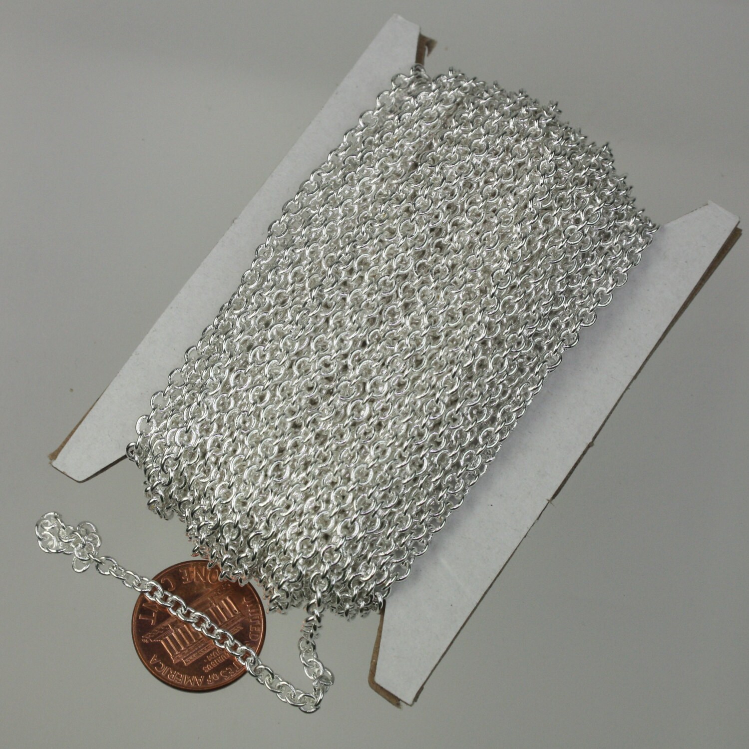 10 Ft. of Silver Plated SOLDERED Thick Fancy Cable Chain - Etsy