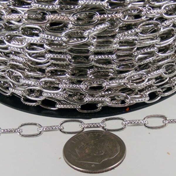 Silver Oval Chain - Etsy
