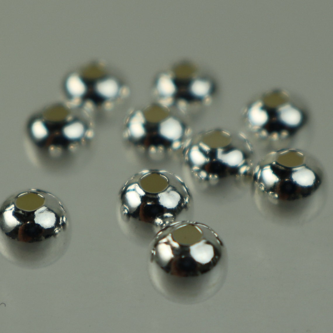 Sterling Silver Spacer Beads 2mm/3mm/4mm/5mm SEAMLESS Spacer - Etsy