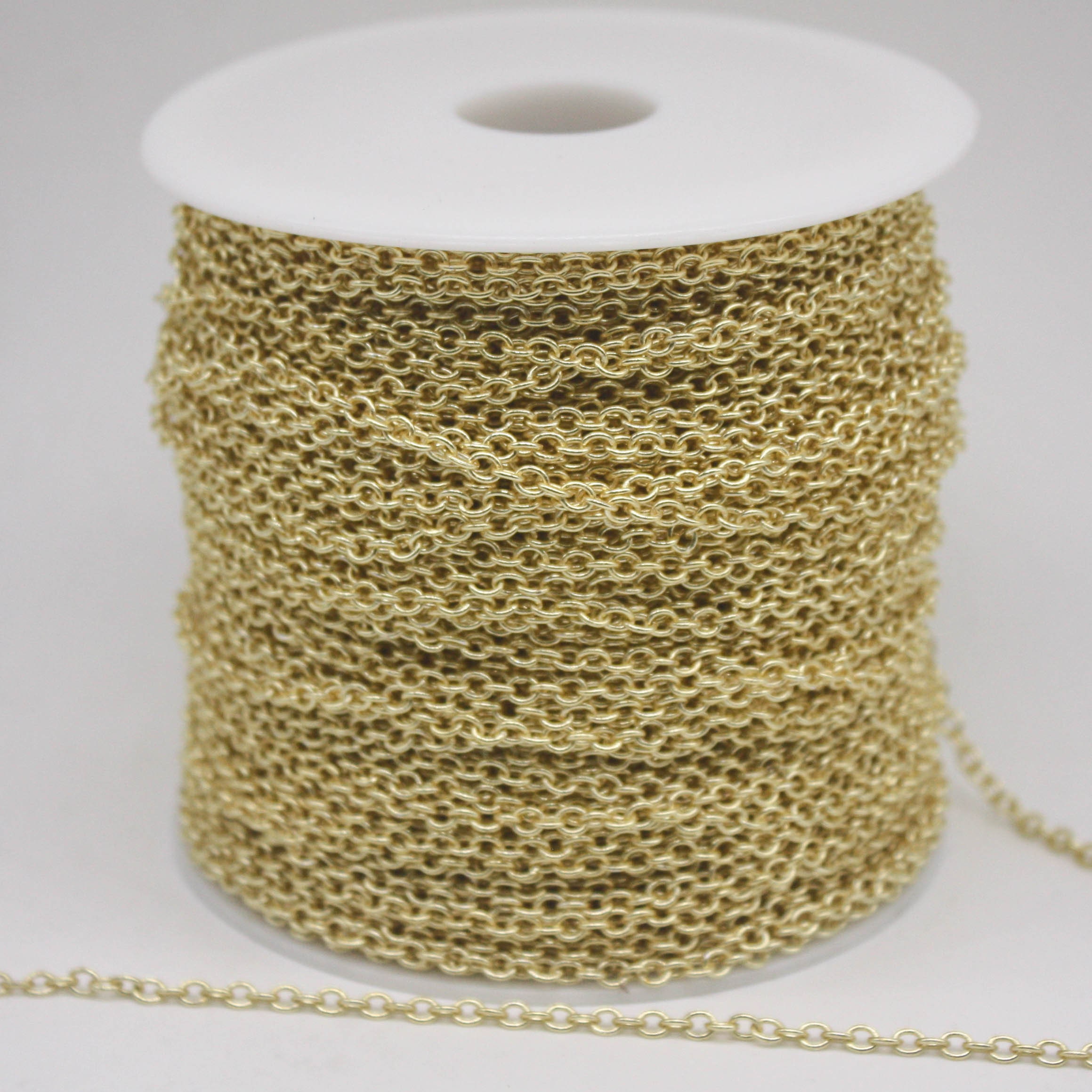 3 Ft Non Tarnish Big Chunky Cable Chain 18K Gold Plated - Etsy
