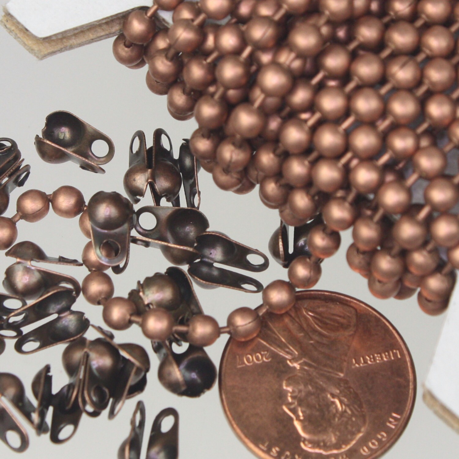 32 ft spool of Antique Copper plated BIG ball chain 3.2mm | Etsy