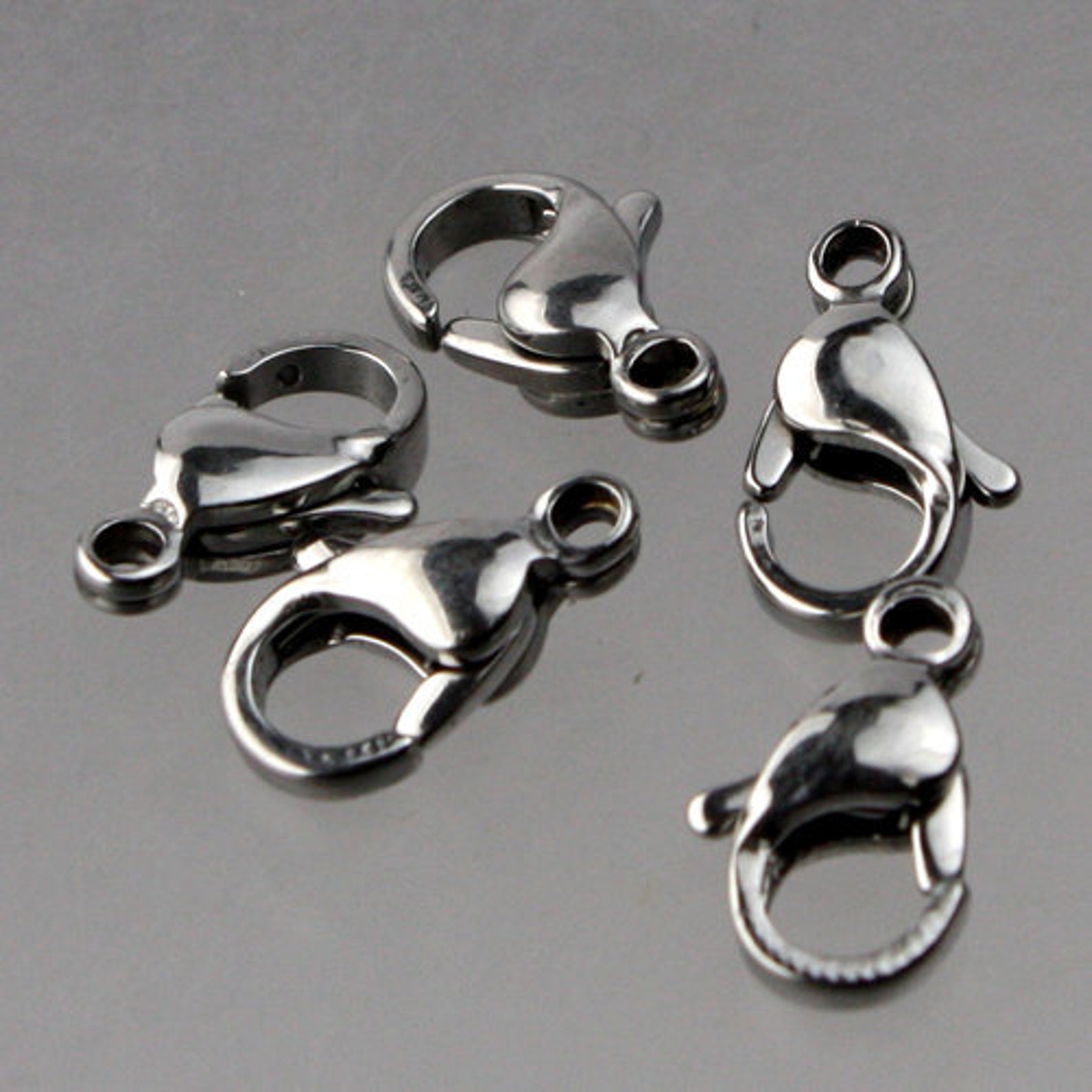 10 STAINLESS Steel Lobster Clasp Parrot Clasp Claw Clasp - Etsy