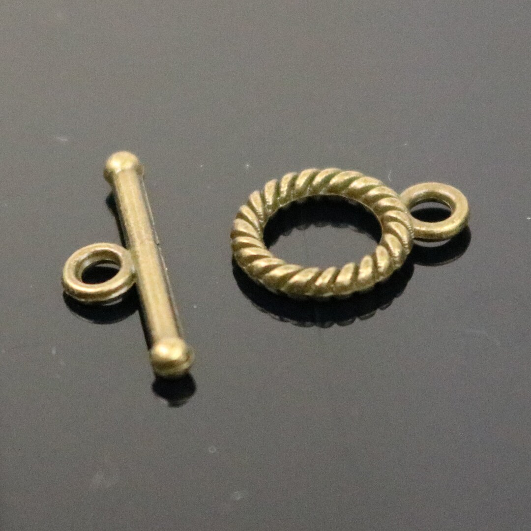 25 Sets Toggle Clasps Antique Brass Rope - Ship From California USA - Etsy