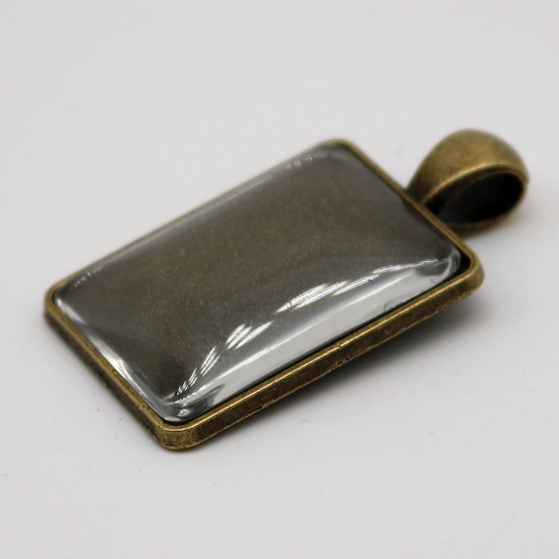 RECTANGULAR Bezel With 25mmx18mm GLASS Magnifying Domes - Etsy