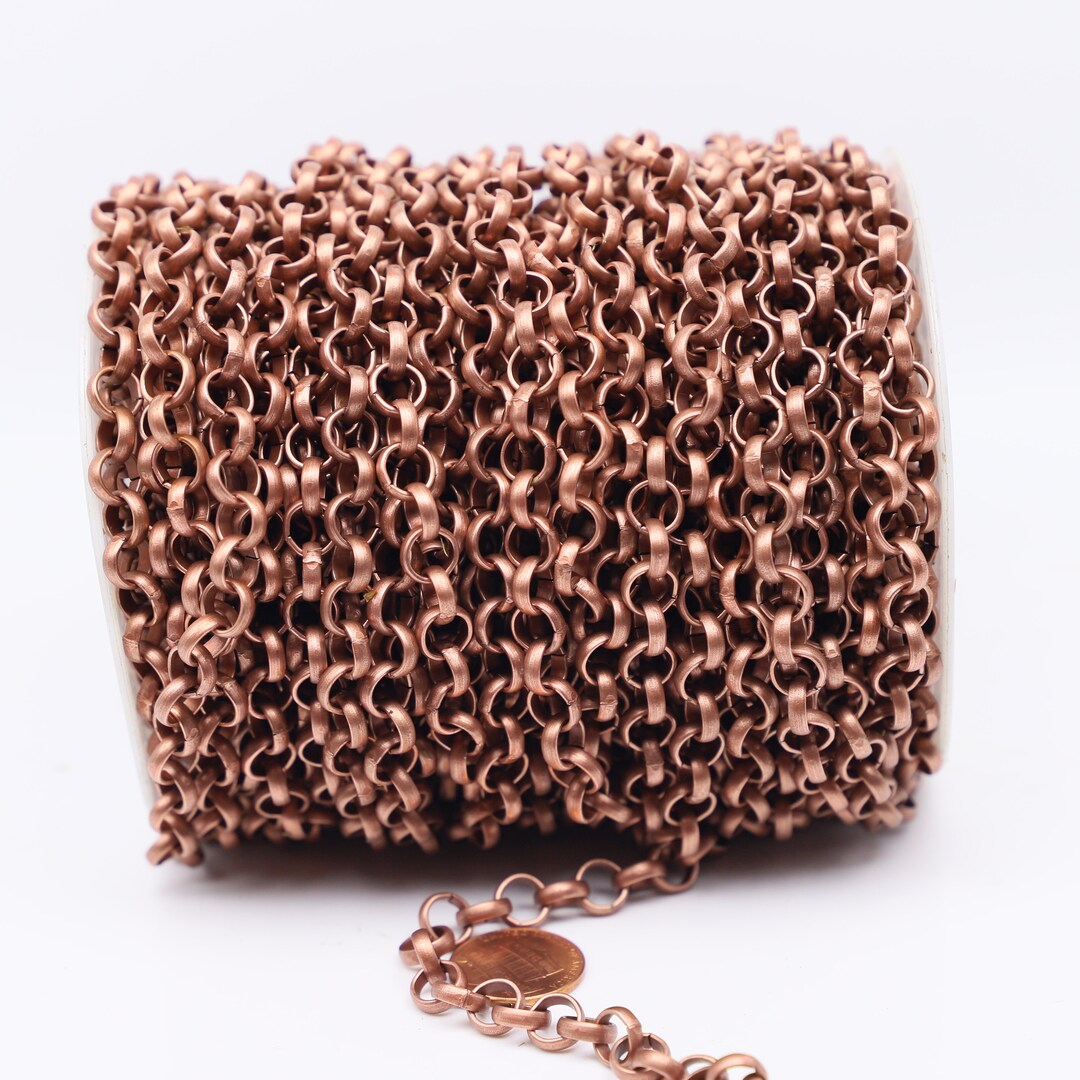 10 Ft of Bulk Big Chunky Rolo Chain - Rhodium/antique Brass/copper ...
