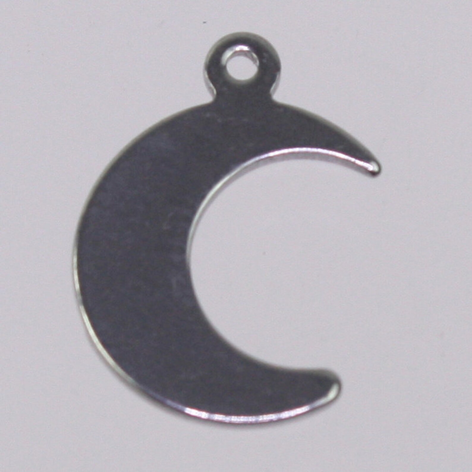 10 Stainless Steel Moon Tags Charms Blank Stamping Metal - Etsy