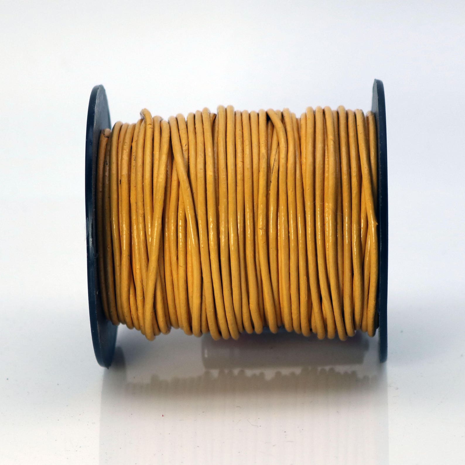 5 Feet Butterscotch Yellow Leather Cord 2mm Genuine Leather - Etsy