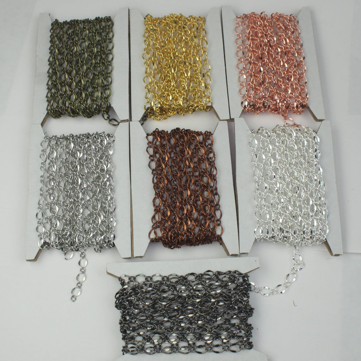 Sterling Silver Plated Chain Bulk Chain 32 feet Spool of | Etsy