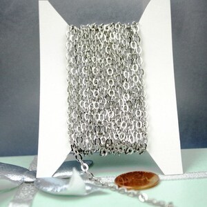 32 Ft of Antique Silver Cable Chain - 4x3.5mm SOLDERED Link - 435F - Etsy