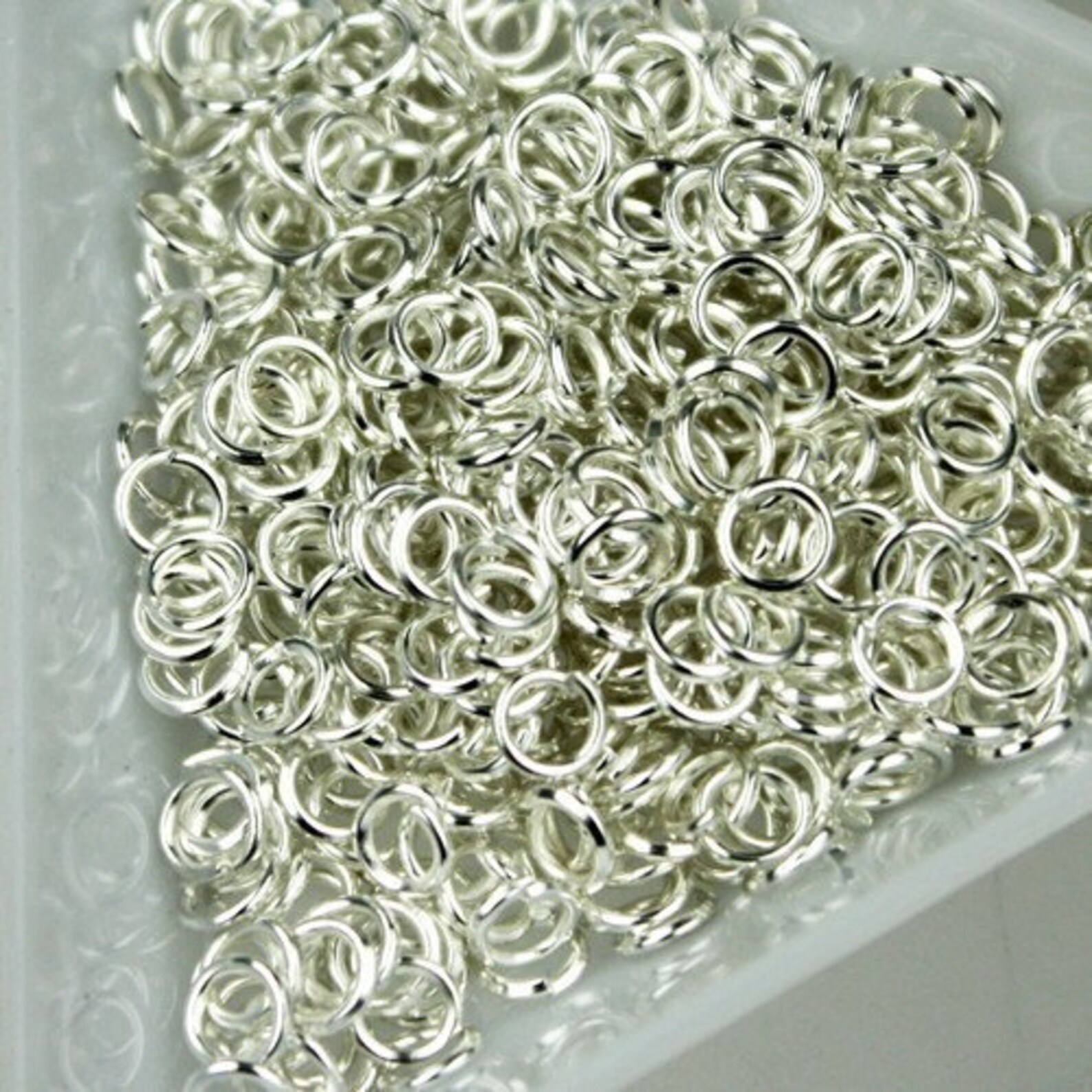 4mm Jump Rings 500 Pcs of Sterling Silver Plated Jump Rings / | Etsy