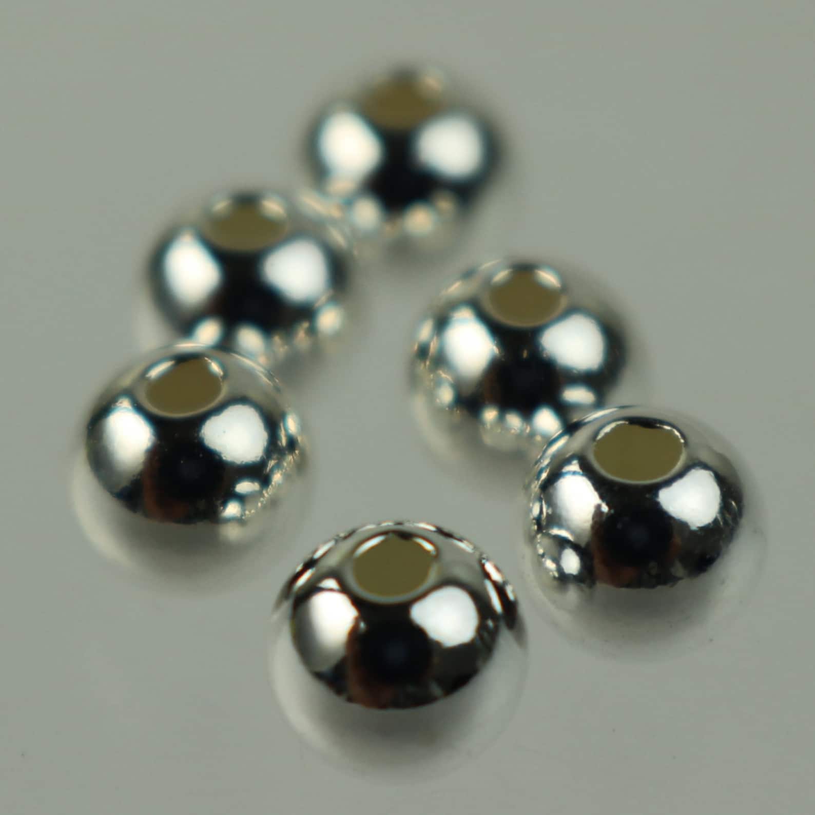 Sterling Silver Spacer Beads 2mm/3mm/4mm/5mm SEAMLESS Spacer - Etsy
