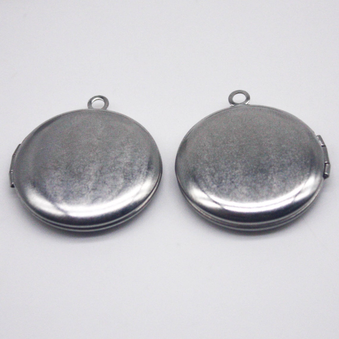 1/5/10/25 Pcs STAINLESS STEEL Plain Round High Quality Locket | Etsy