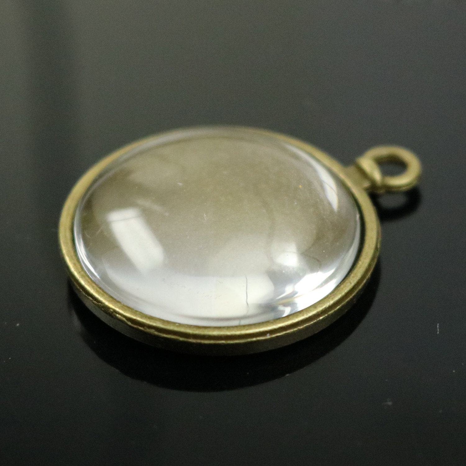 Pendant TIME Bezels With GLASS Magnifying Domes Cabochon 5 | Etsy