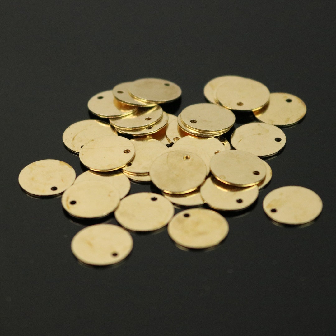 10 Raw Brass Stamping Blanks: 10mm Round Metal Discs - Etsy