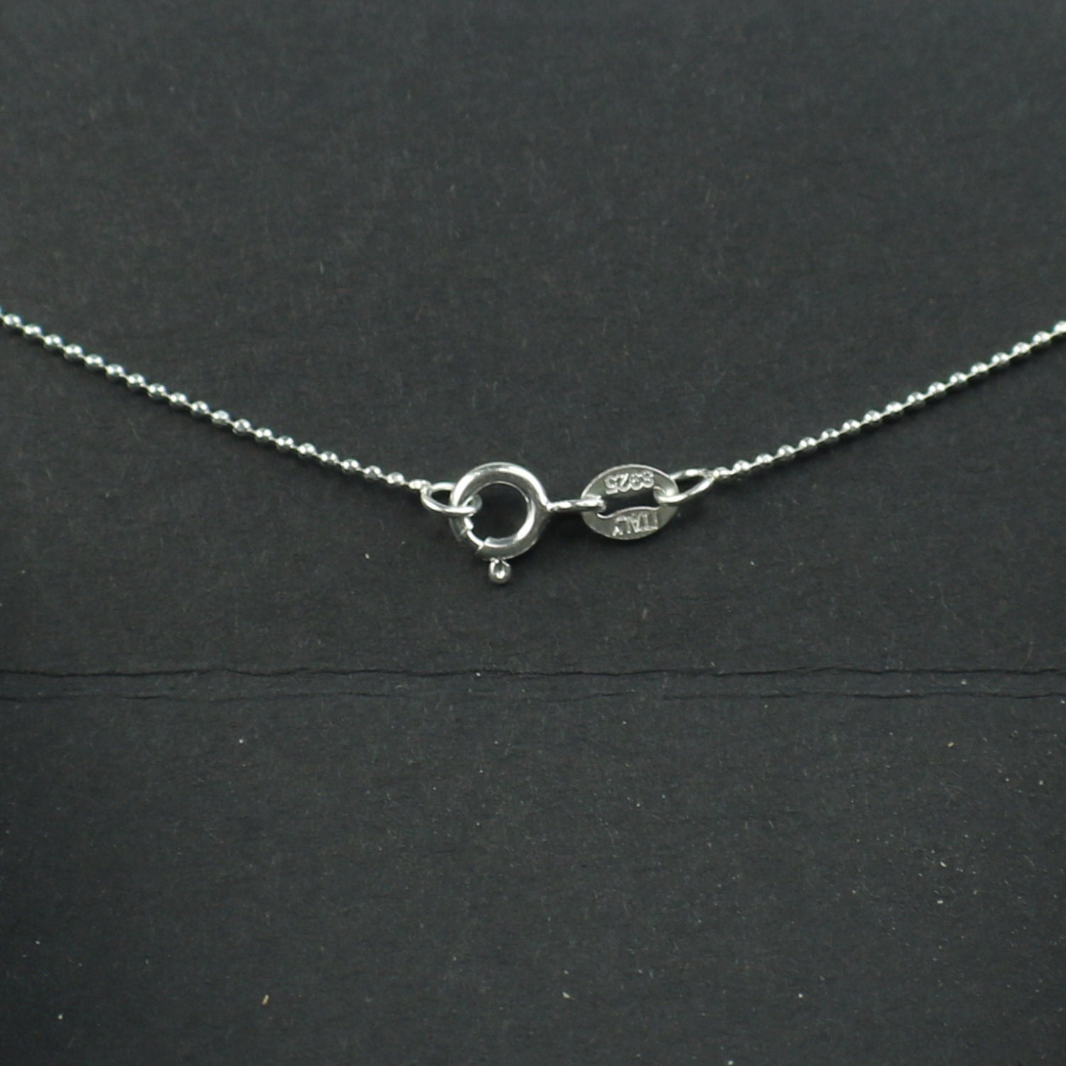 Sterling Silver Necklace Chain 16 Inch 1.0mm Ball Facet - Etsy