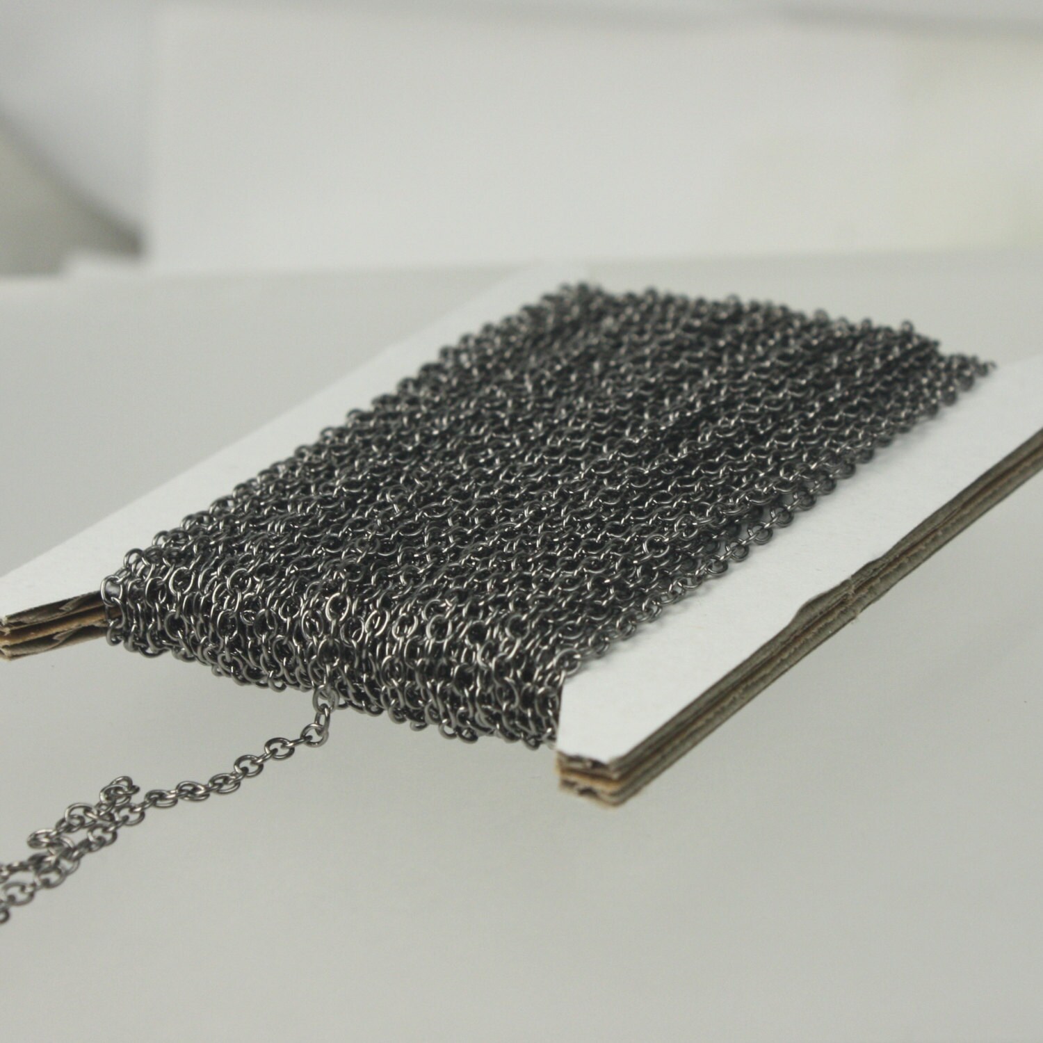 Gunmetal Chain Bulk Chain 100 Ft of Round Soldered Chain - Etsy