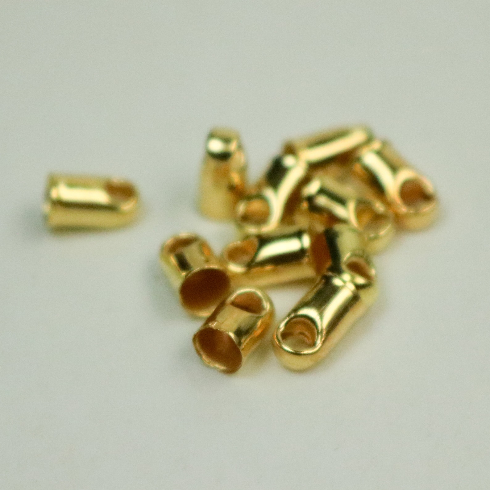 10 Pcs of Gold Plated Cord End Tips Cap for 2.8mm Chain / Cord - Etsy